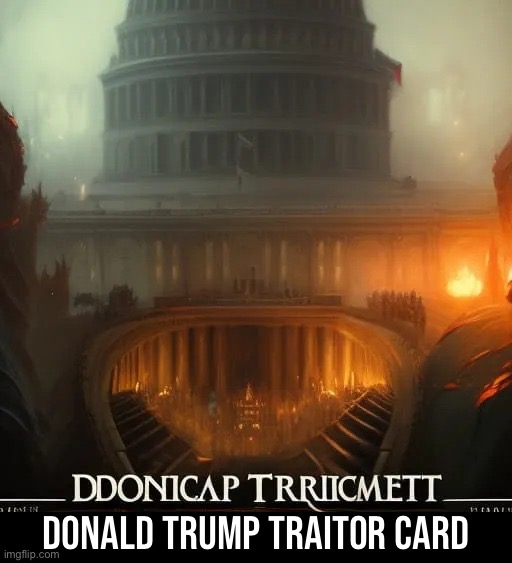 Donald Trump traitor card - Imgflip