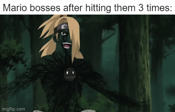 Mario bosses after hitting them 3 times - Imgflip