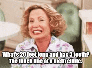 What's 20 feet long with 3 teeth? - Imgflip