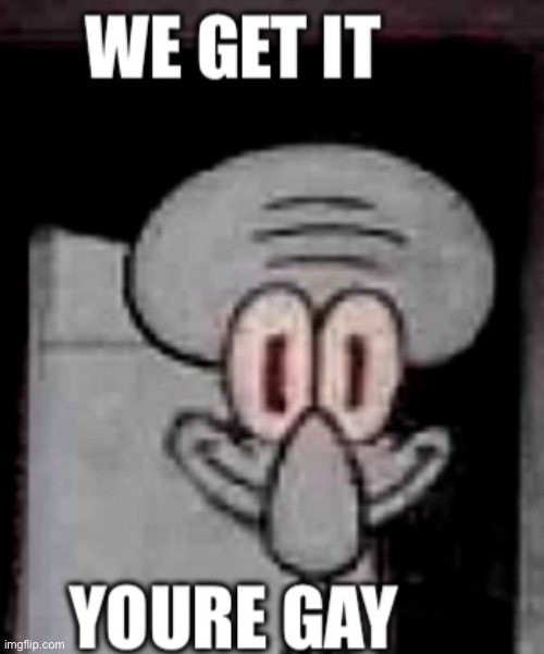 We get it youre gay - Imgflip