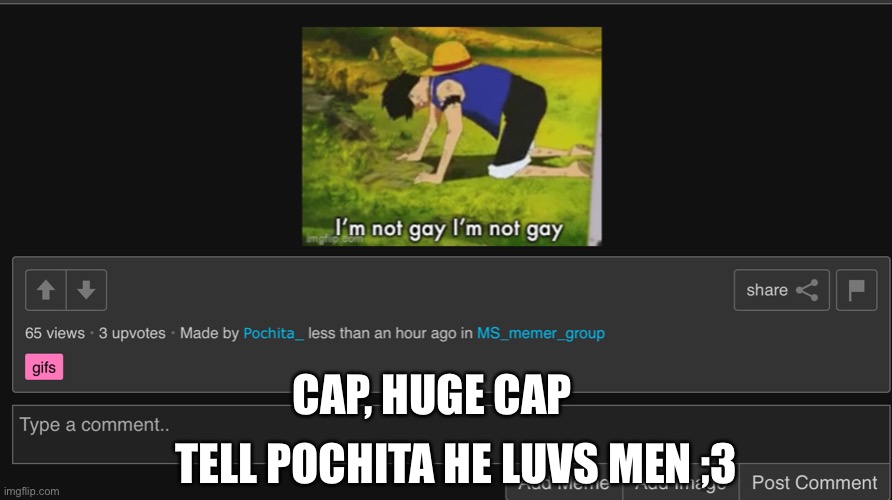 @Pochita_ Big cap - Imgflip