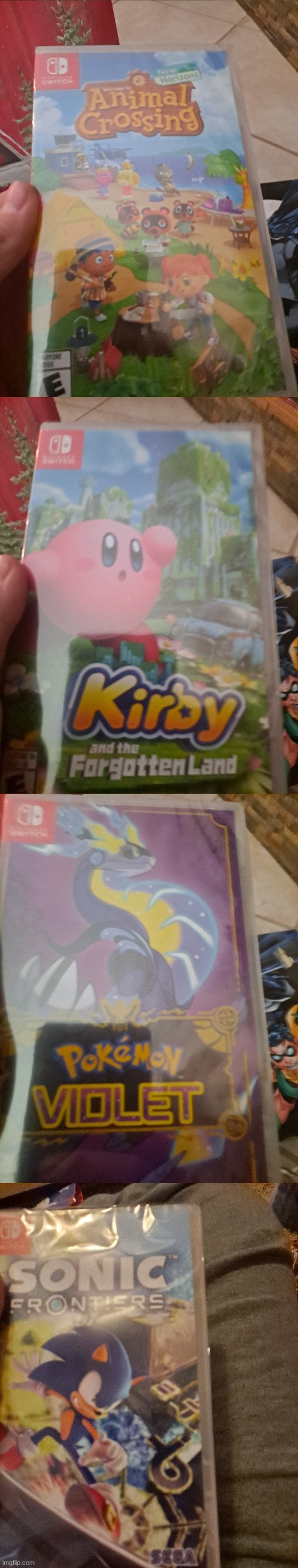 all the new switch games i got for krima - Imgflip