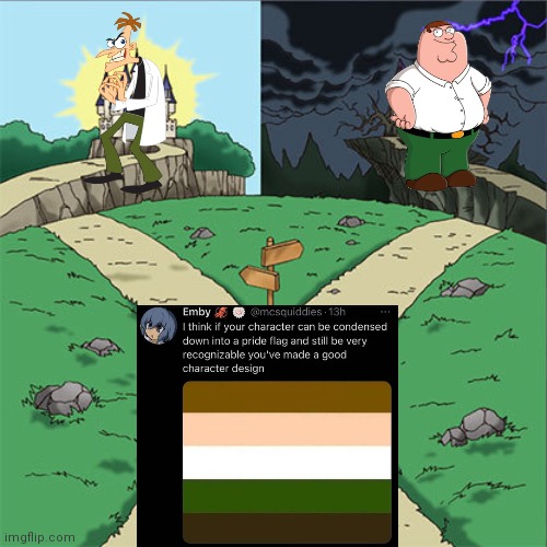 Two Paths Meme Template