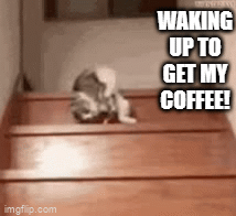 Waking up to get my coffee - Imgflip