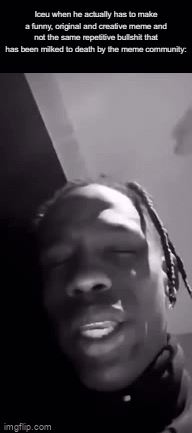 Travis Scott apologizing - Imgflip