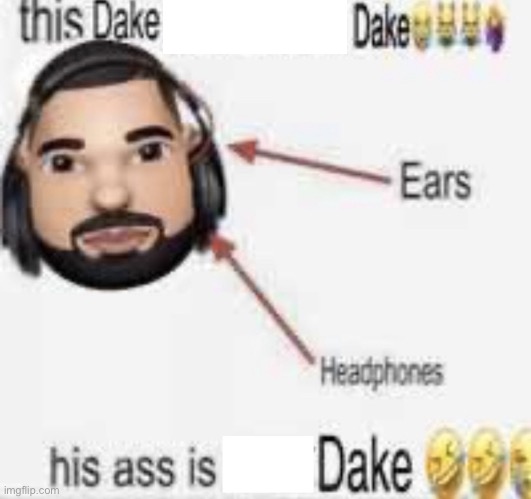 His ass is dake - Imgflip