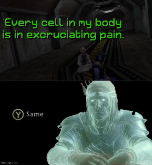 Image Tagged In Every Cell In My Body Is In Excruciating Pain y Same Better Imgflip