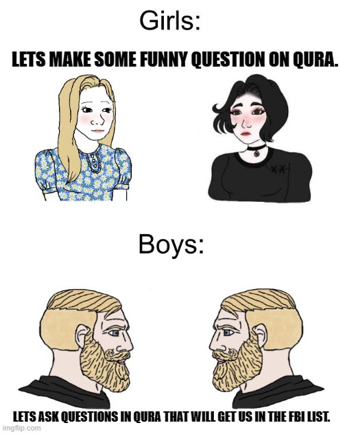 Yes Chad Boys vs. Girls - Imgflip