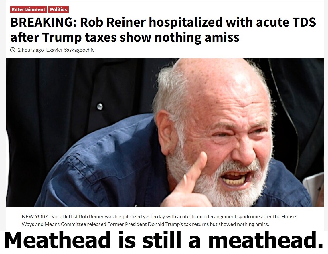 BREAKING NEWS: Meathead Hospitalized With Acute Trump Derangement ...