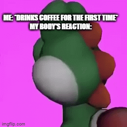 me after coffee - Imgflip