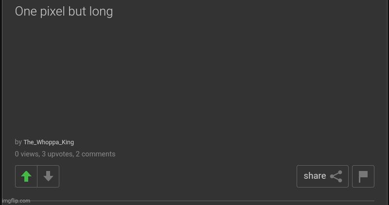Image tagged in one pixel but long - Imgflip