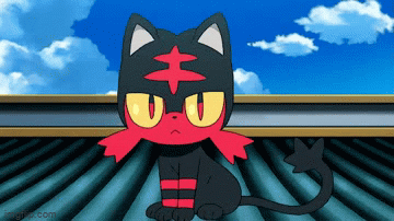 Litten gets wet - Imgflip