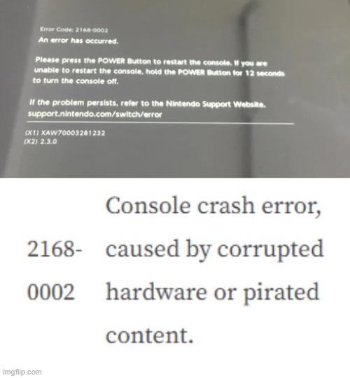 I can't believe that the switch had an anti-piracy screen too - Imgflip