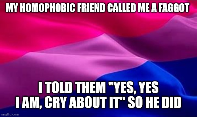 bi flag waving - Imgflip