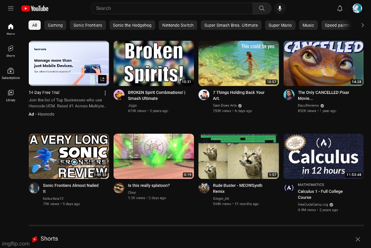 yt recs ig - Imgflip