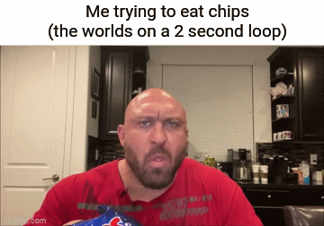 bald guy eating chips Memes - Imgflip