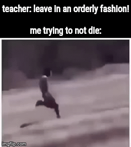 Survival us more important than some damn hallway rules - Imgflip