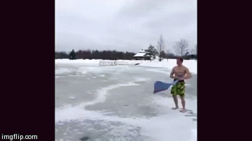 Ice jump fail - Imgflip