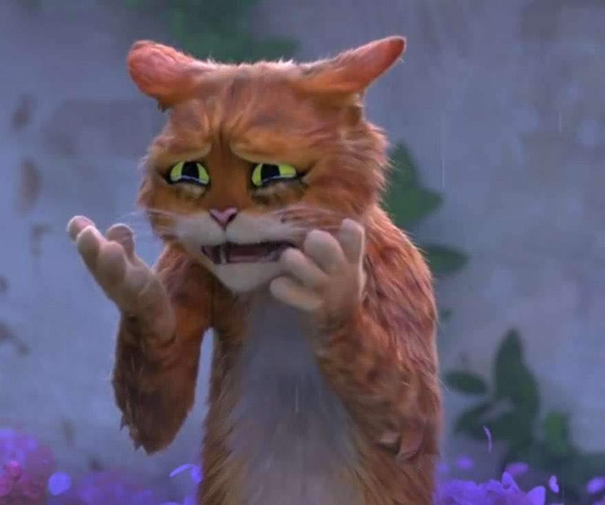 Puss In Boots Cry Blank Template Imgflip