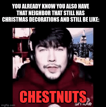 Chestnuts roasting on an open fire - Imgflip