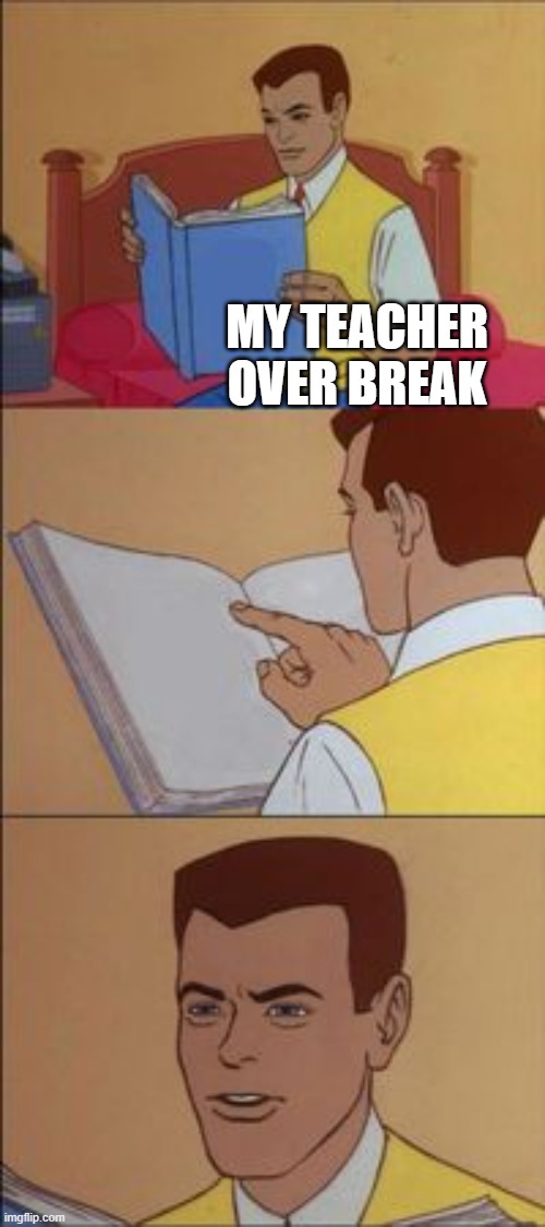 Peter parker reading a book - Imgflip