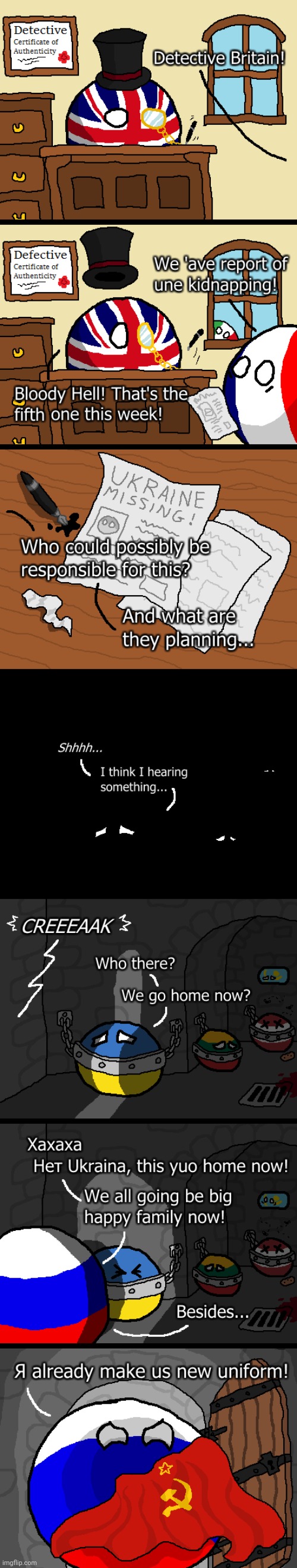 Country balls comic kidnapped - Imgflip