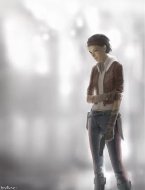 Half-Life 2 cover art, but Alyx is left by herself - Imgflip