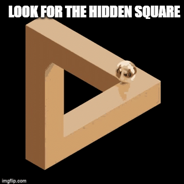 Look for the hidden square - Imgflip