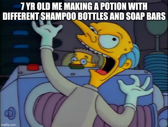 I made soap and shampoo water ...