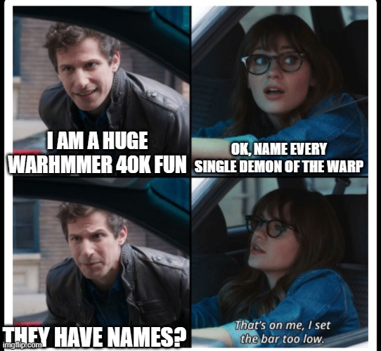 Brooklyn 99 Set the bar too low - Imgflip