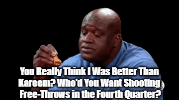 Shaq vs Cap - Imgflip