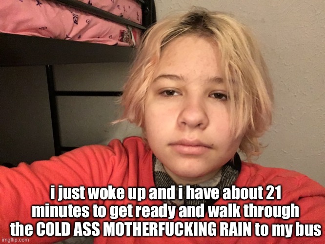 my hair looks like that bc i haven’t brushed it yet as i literally just woke up - Imgflip