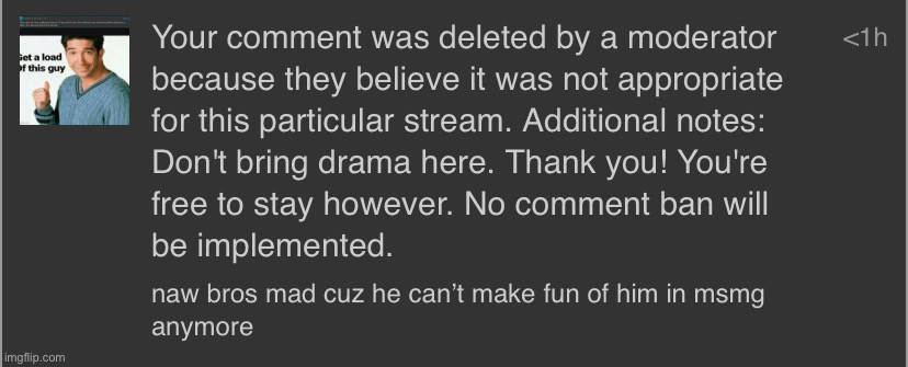 this is the “uh actually he isn’t banned” guy - Imgflip