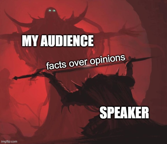 Man giving sword to larger man - Imgflip