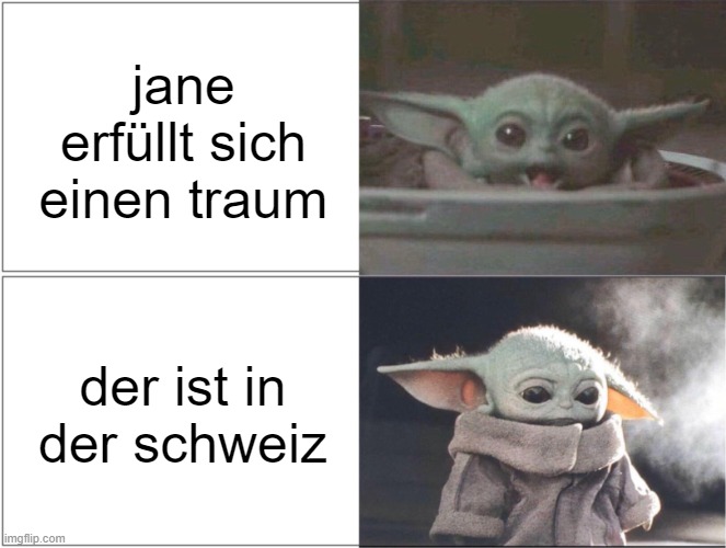 Baby Yoda happy then sad - Imgflip