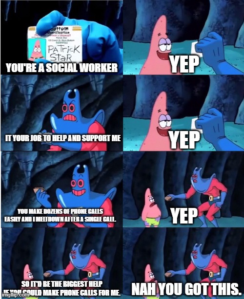 Patrick Star and Man Ray - Imgflip