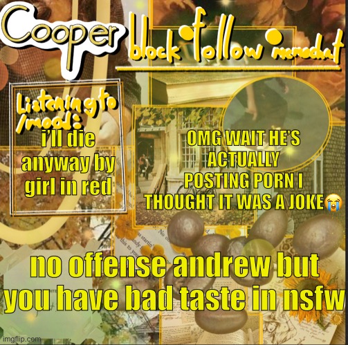 cooper’s announcement temp - Imgflip