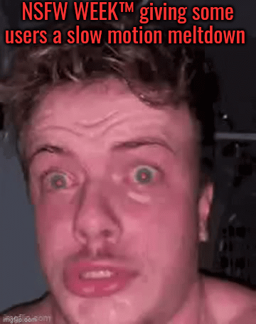 NSFW WEEK™ GIVING SOME USERS A SLOW MOTION MELTDOWN - Imgflip