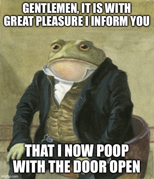 Gentleman frog - Imgflip