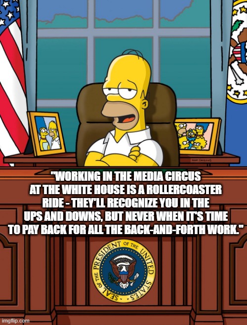 Homer Simpson White House Oval Office US President - Imgflip