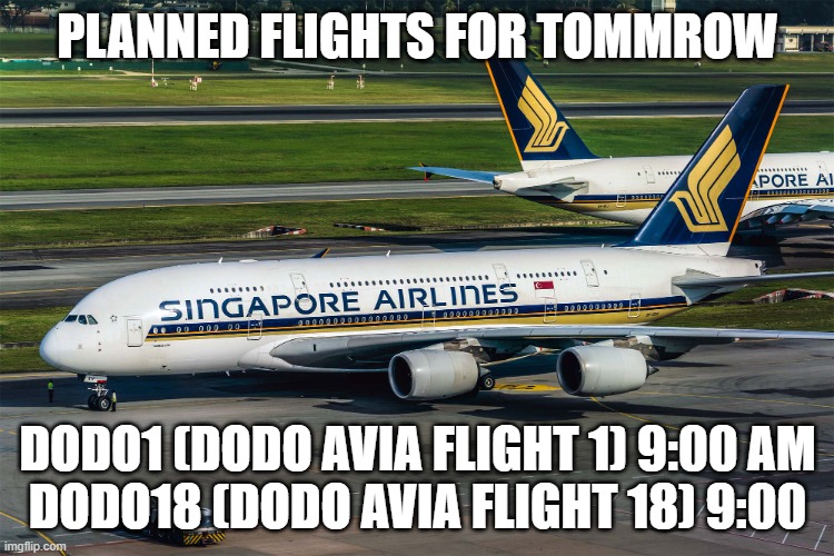 Singapore Airlines plane - Imgflip