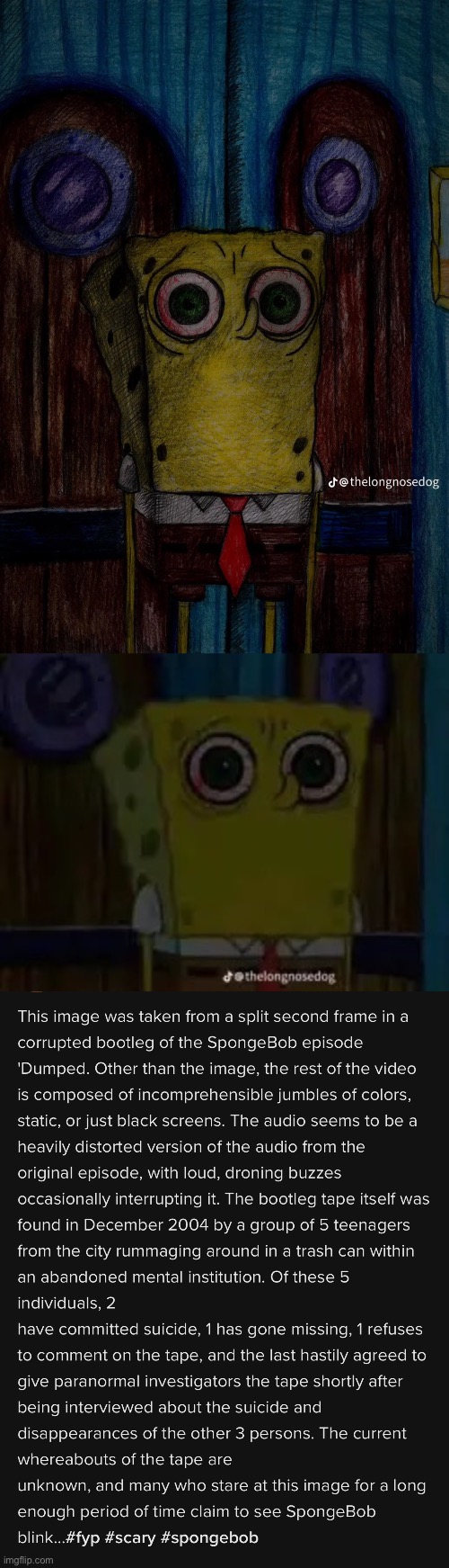 Bros tryna scare me with spunkleborb - Imgflip