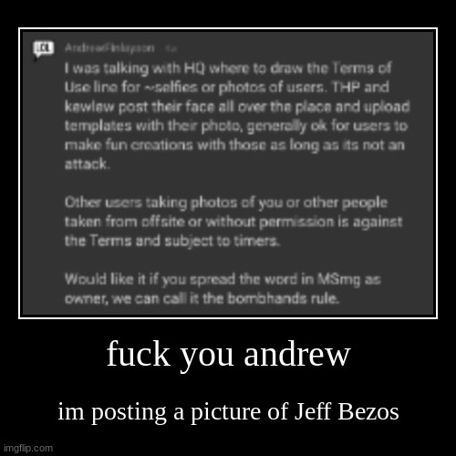 fuck you andrew - Imgflip