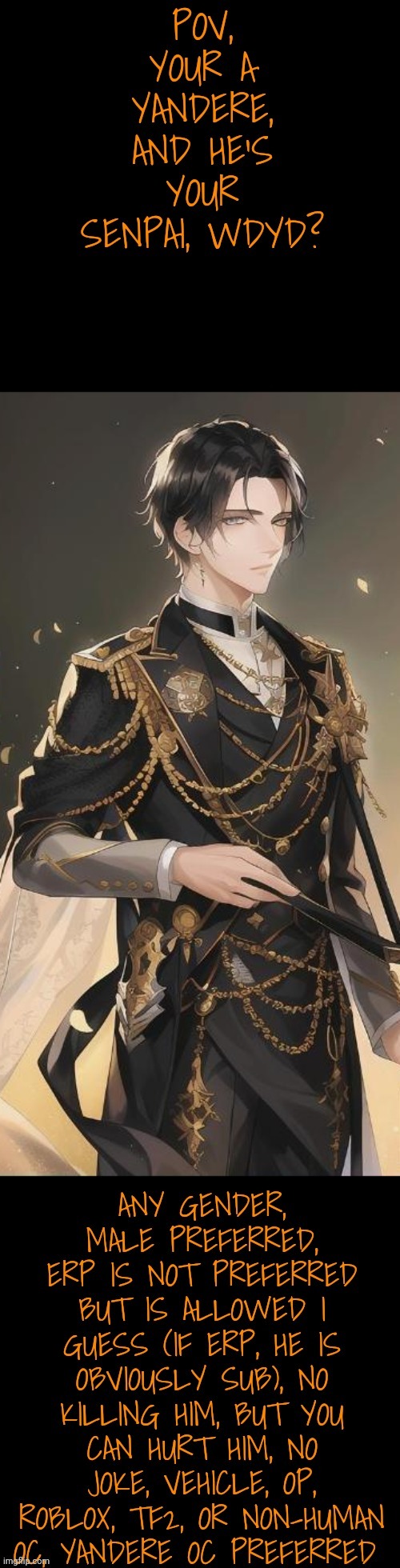 Yandere rp = romance rp - Imgflip