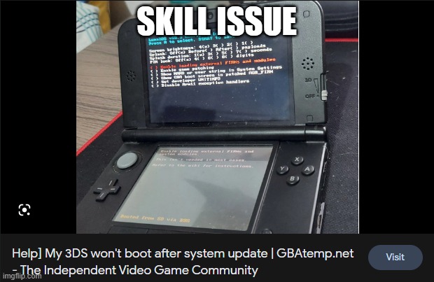 This is what Nintendo does to hacked consoles. Watch and learn. - Imgflip