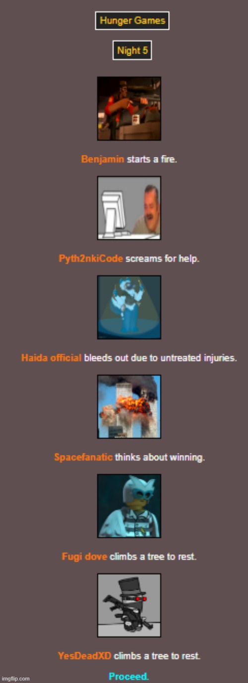 me and fugi are having a great time watching people dying - Imgflip