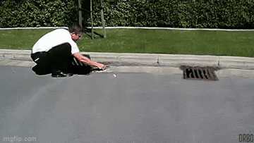 He kept falling in - Imgflip