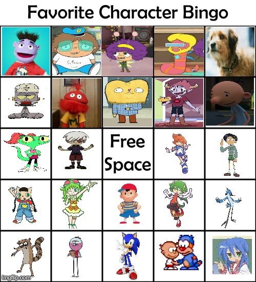 Crash's Favourite Character Bingo - Imgflip