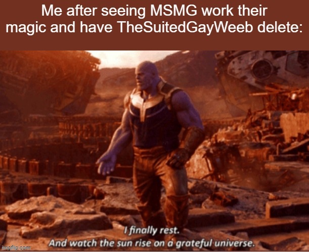 MSMG wins yet again - Imgflip