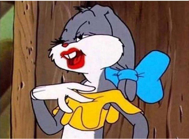 Pernalonga mulher chique Blank Template - Imgflip